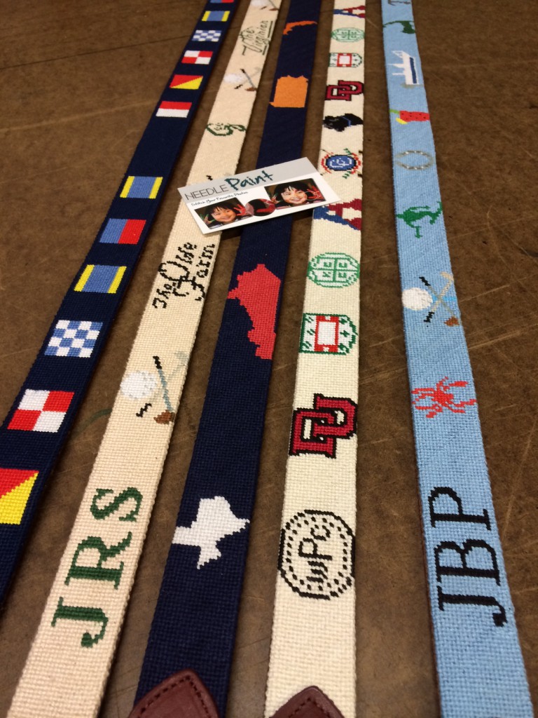 New Custom Needlepoint Belts - NeedlePoint Kits and Canvas Designs