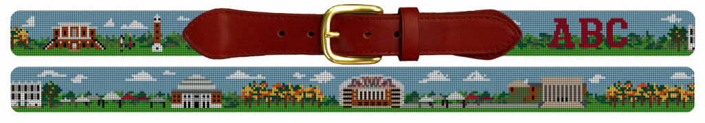 University of Alabama Tuscaloosa Campus Needlepoint Belt - NeedlePoint ...
