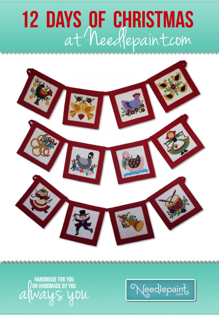 Celebrating the 12 Days of Christmas in Needlepoint - NeedlePoint Kits ...