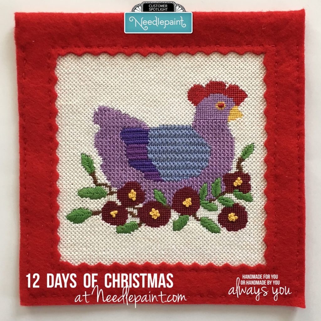 Four Calling Birds and Three French Hens Needlepoint Guides ...