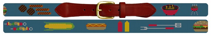 BBQ Needlepoint Belt | NeedlePaint